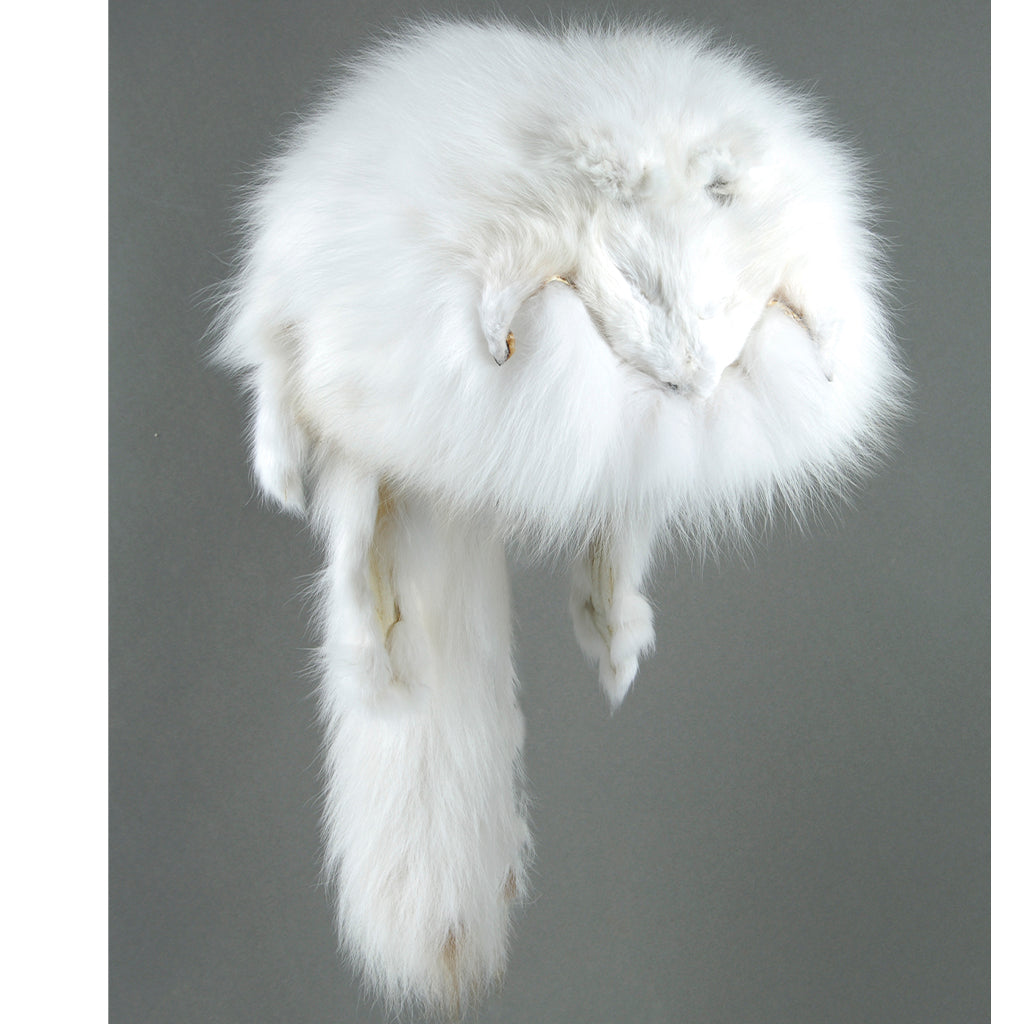 White Fox Fur Mountain Man Hat — Winnipeg Outfitters