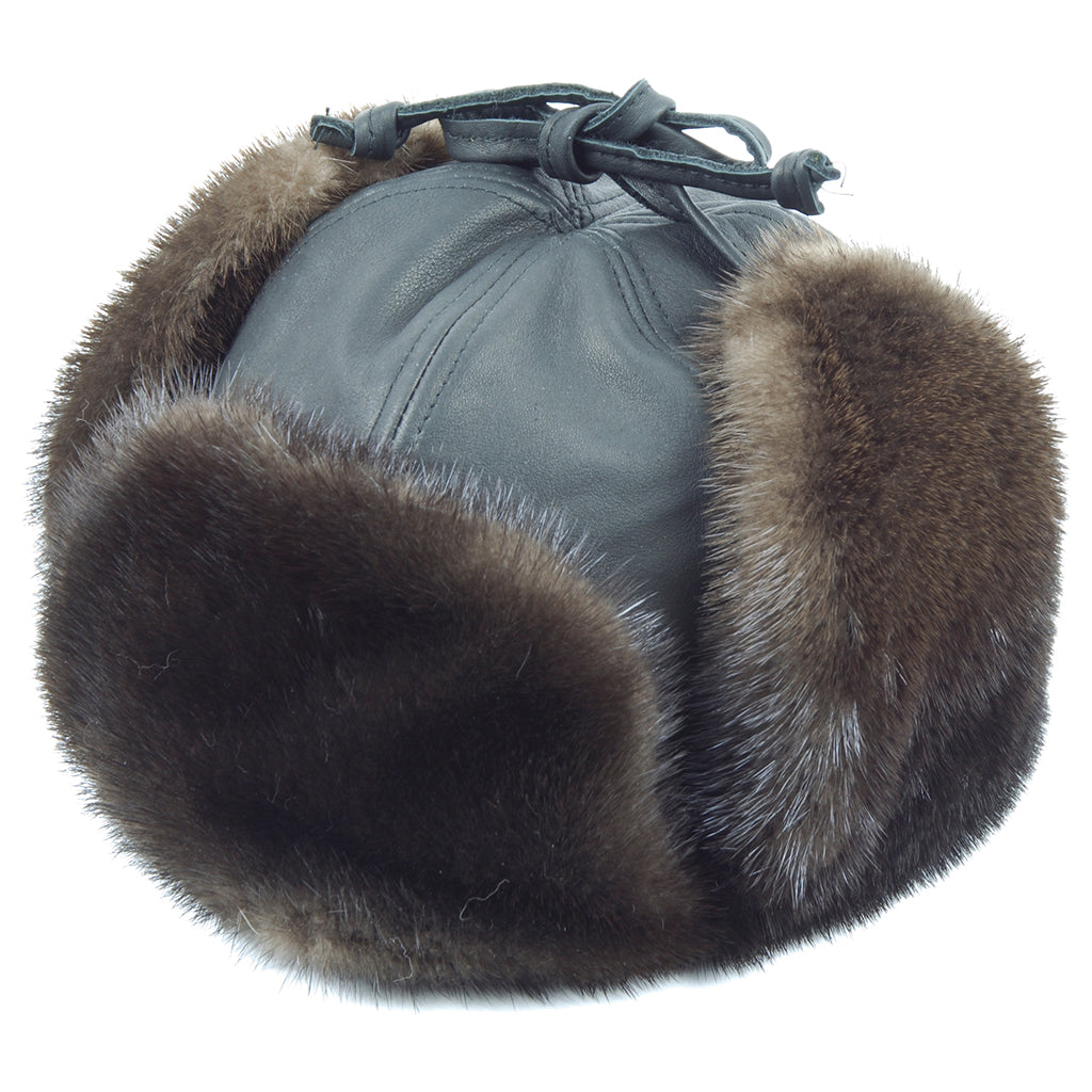 Otter Aviator With Black Deer Hide — Winnipeg Outfitters