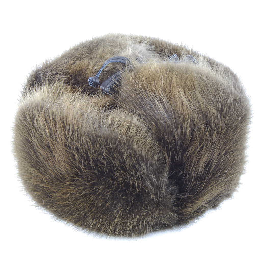Fur Hats, Winter, Fox, Russian, Aviator, Men's muskrat RCMP Hat ...