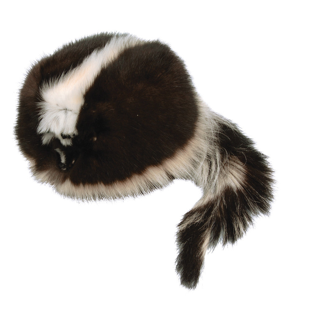 Davy Crockett Face and Tail Hat | Skunk Fur — Winnipeg Outfitters