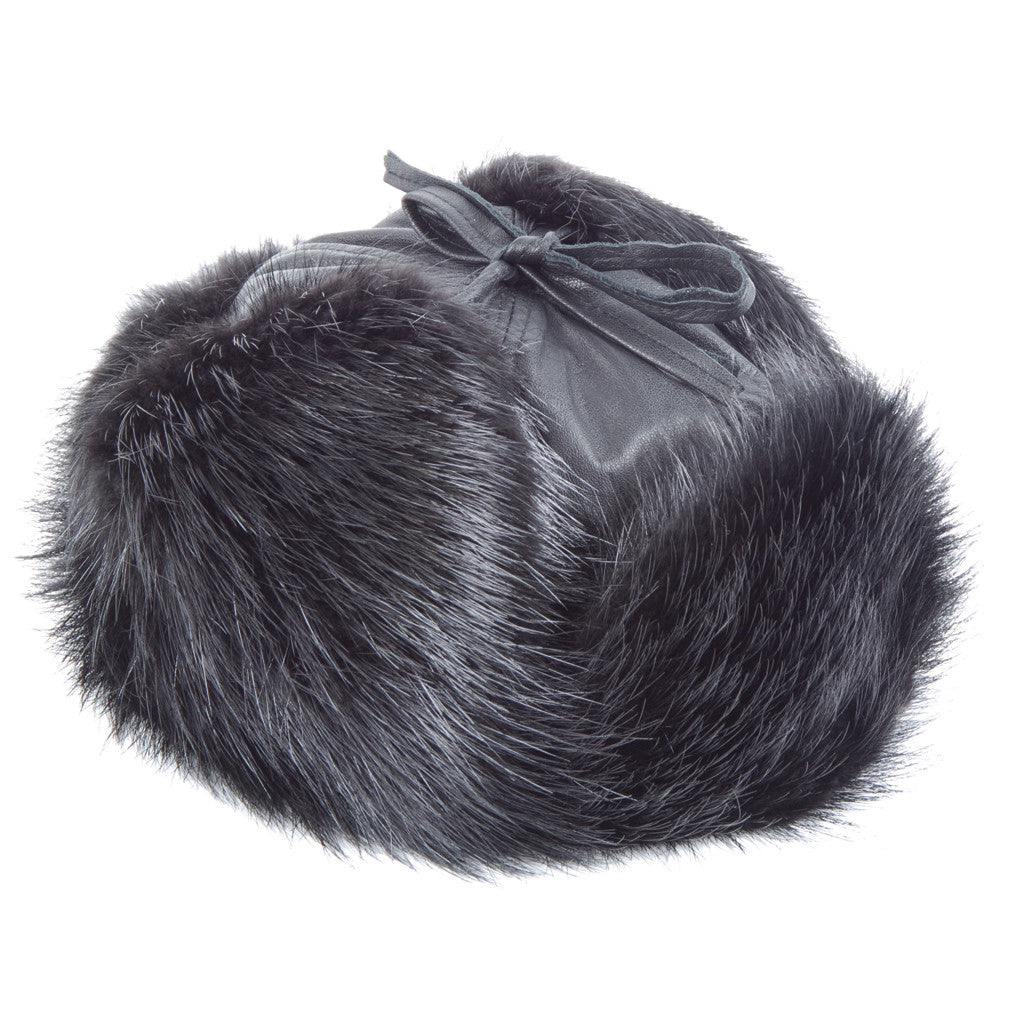 Fur Hats, Winter, Fox, Russian, Aviator, Men's muskrat RCMP Hat ...