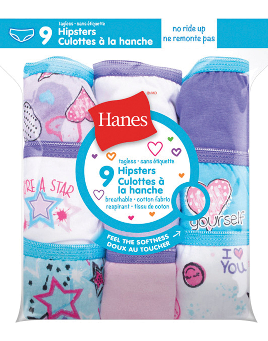 Girl's Hanes Hipsters (9 Pack) — Winnipeg Outfitters
